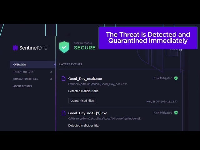 Ransomware Demo: SentinelOne vs. Good Day Ransomware - Prevention | SentinelOne FR